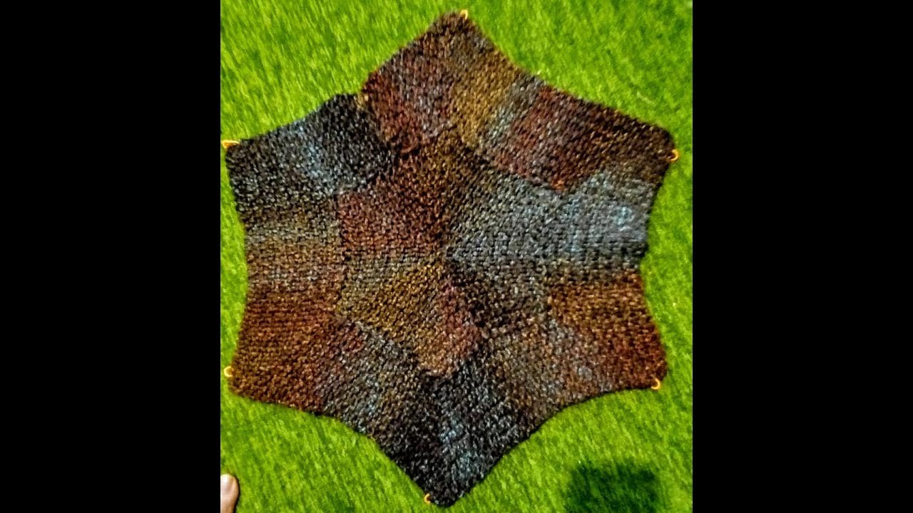 How to loom knit a 6 Point Star Blanket and no purls used. - YouTube
