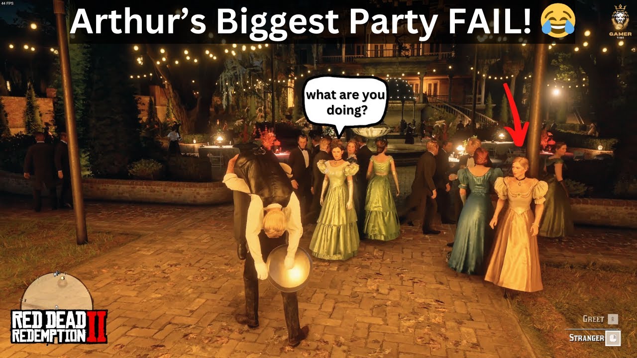 Arthur Morgan’s Most Awkward Party Moment in RDR2! - YouTube