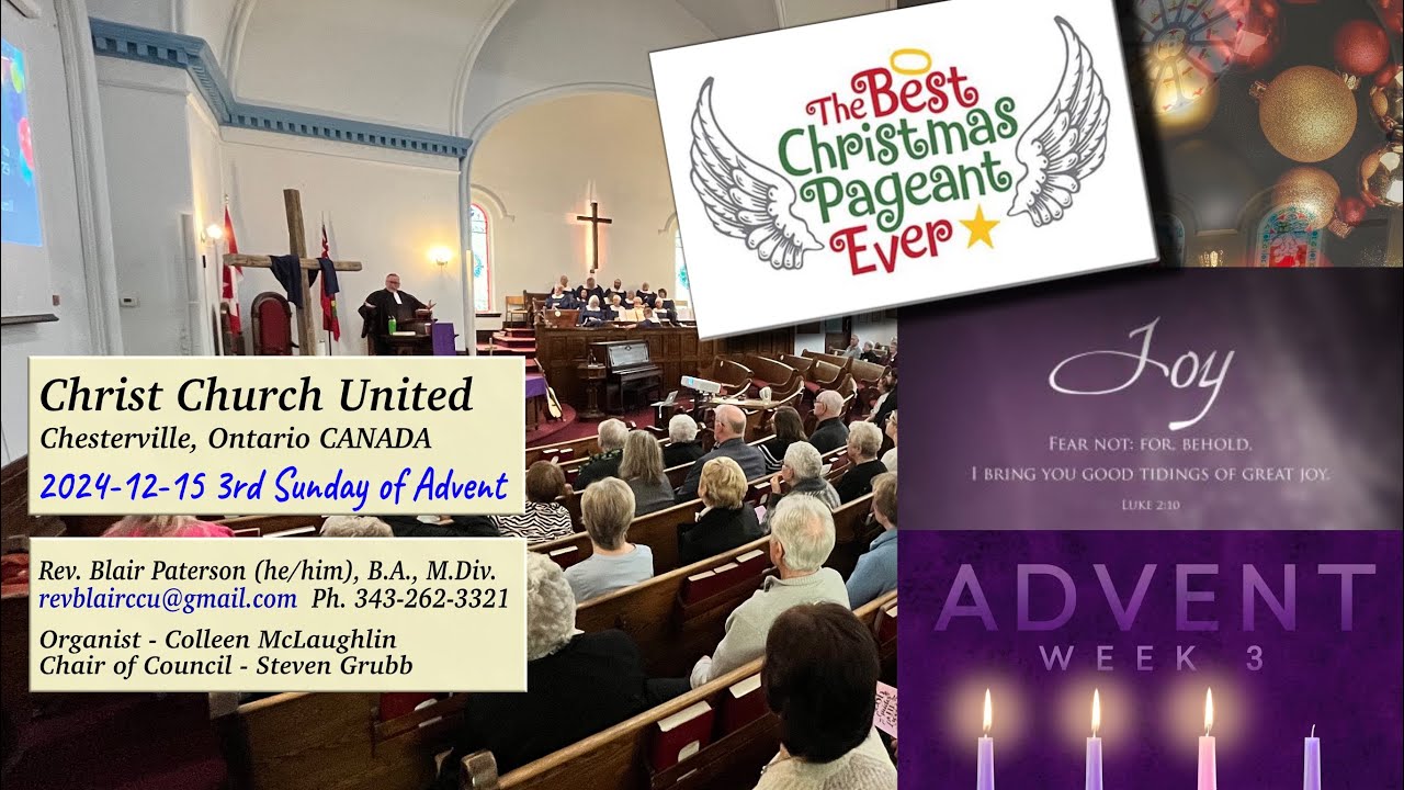 CCU 15-Dec-2024 3rd Sunday in Advent - Christmas Pageant! @AJ-CCU - YouTube