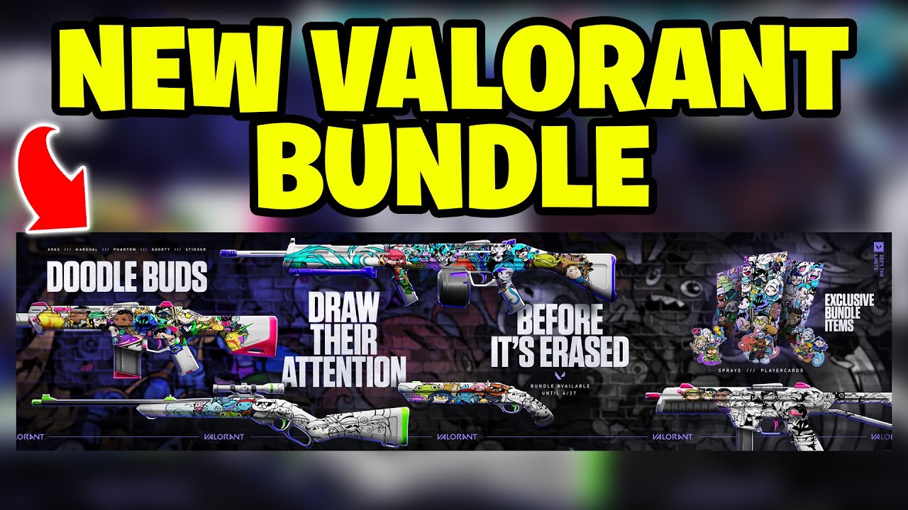 Valorant LEAKED "Doodle Buds" New Skin Bundle - YouTube