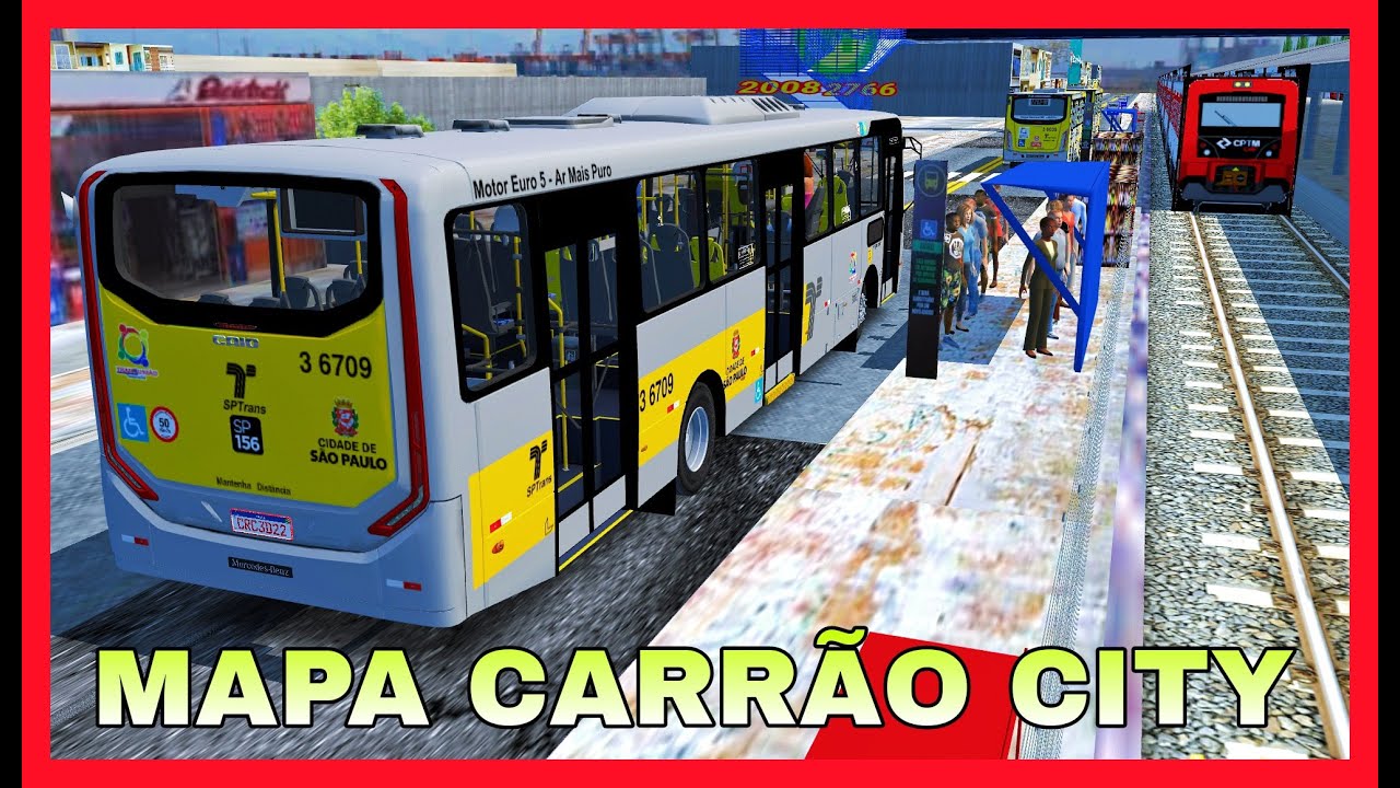 🟠PROTON BUS MAPA CARRÃO CITY #protonbussimulator #pbsu #pbsr #simulação ...