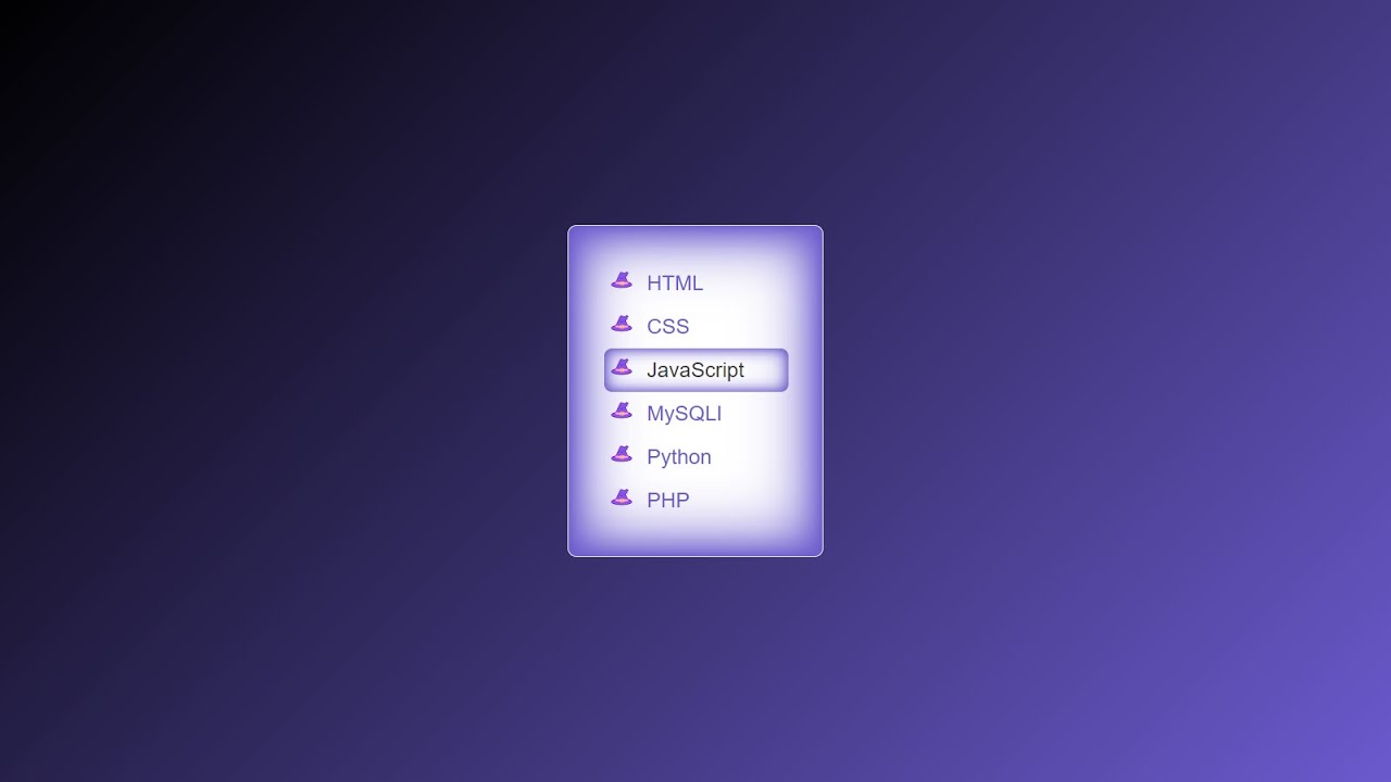 Create A Vertical Navigation Bar With List Type Image Using Html