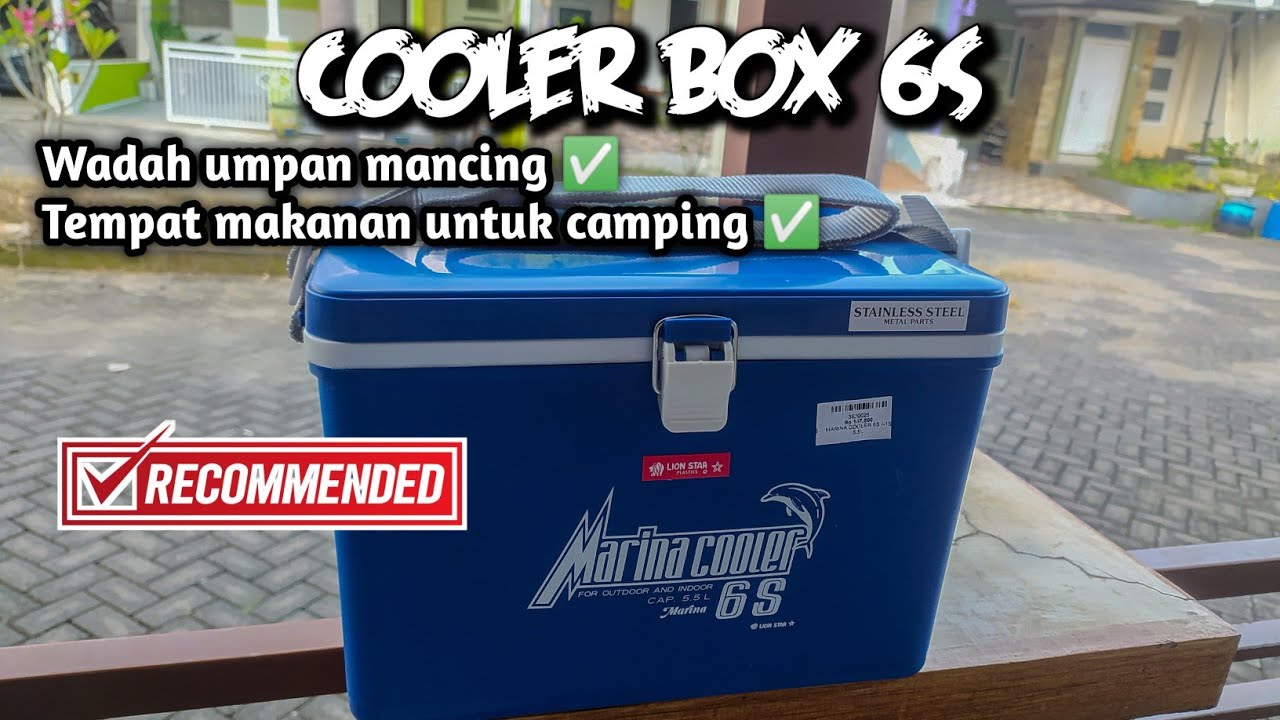 MARINA COOLER BOX 6S || Cocok untuk mancing dan camping - YouTube