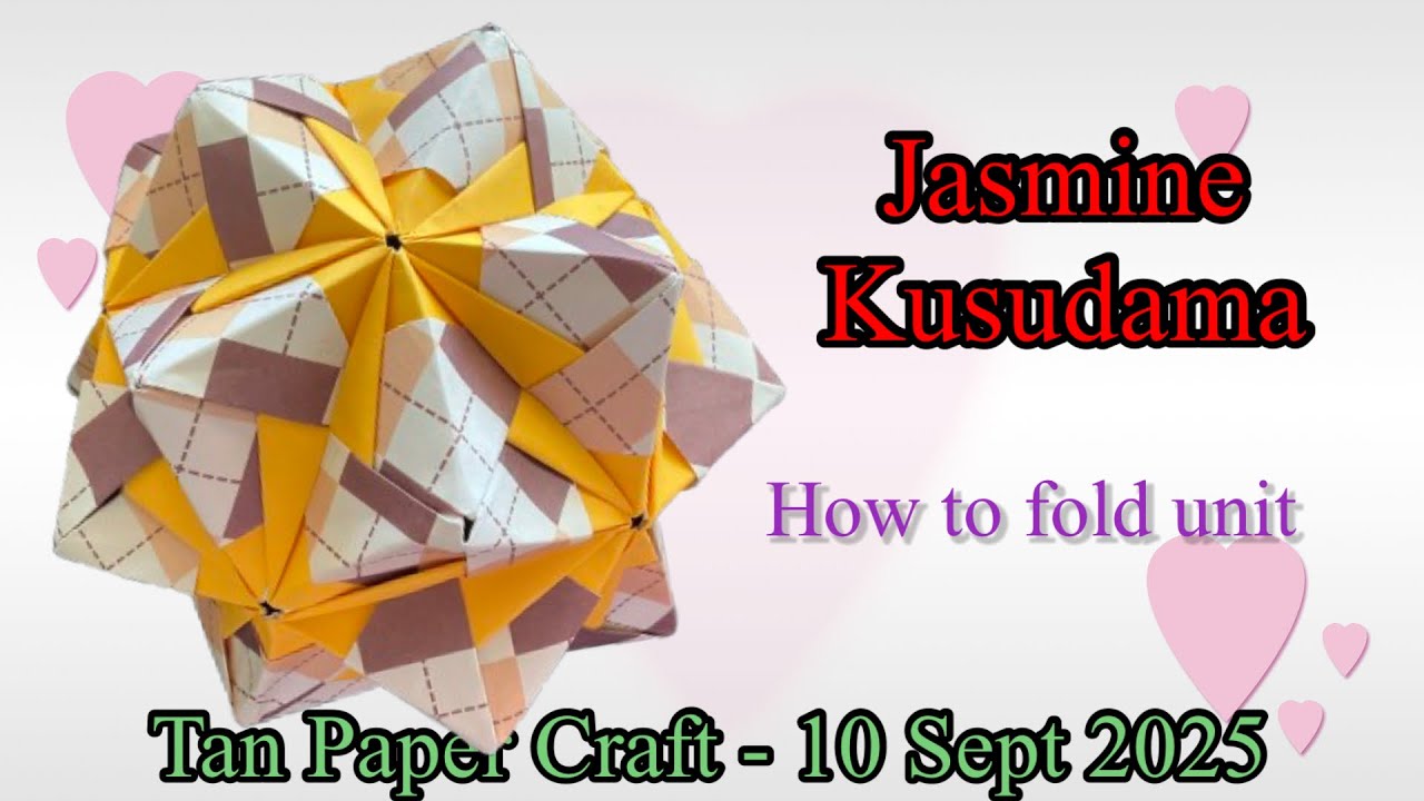 Tutorial ke 296 - Kusudama Origami Combine 2 units Jasmine Kusudama ...
