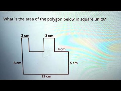[Math] What is the area of the polygon below in square units? 8 cm 2 cm ...