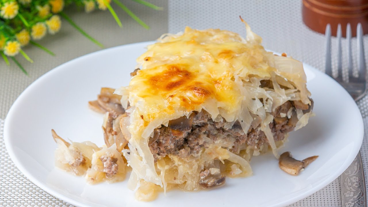 🥘Cabbage Casserole with minced meat 🤤 Delish recipe DIY at home - YouTube
