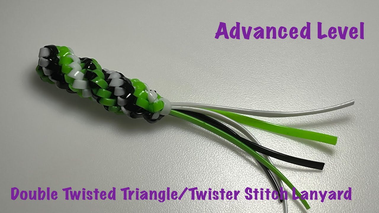 How to Make the Double Twisted Triangle/Twister Stitch Lanyard ...