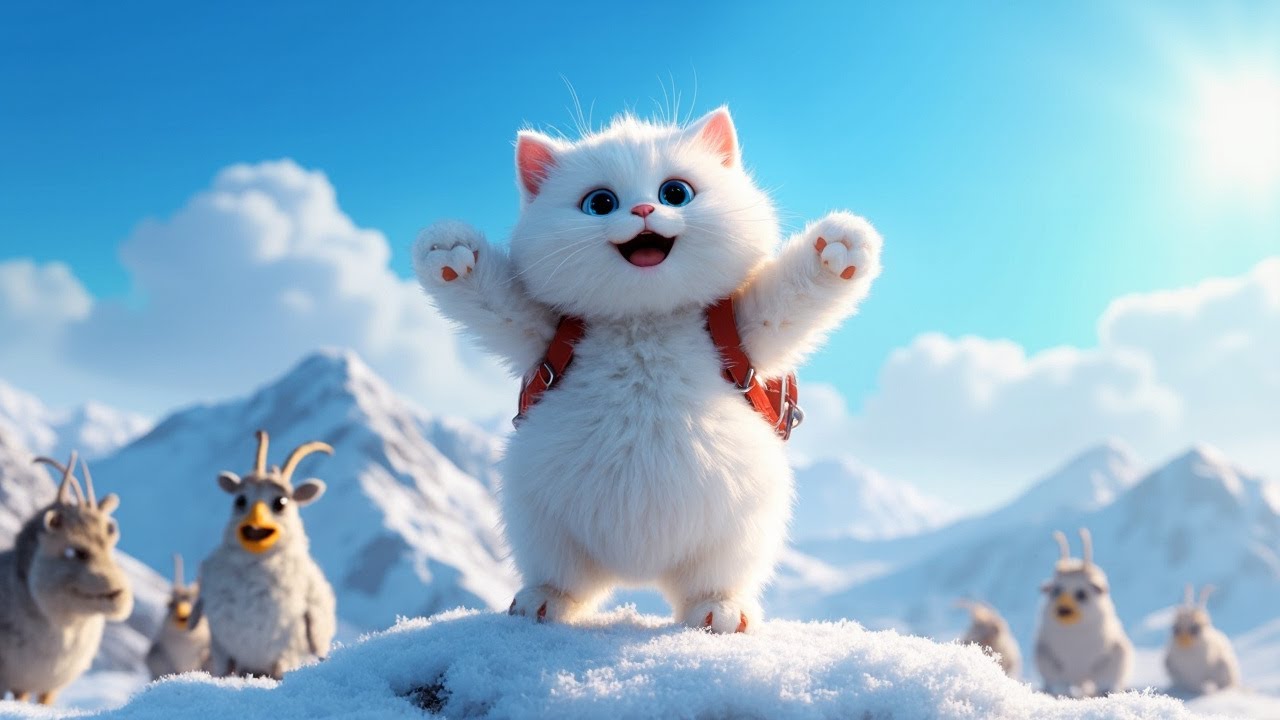Snowball The Mountain Cat's Big Climb - YouTube