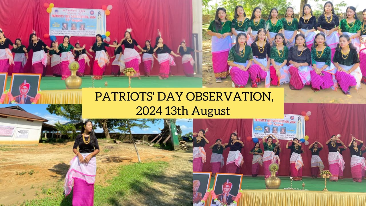 PATRIOTS' DAY OBSERVATION, 2024 13th August AT JIRI COLLEGE - YouTube