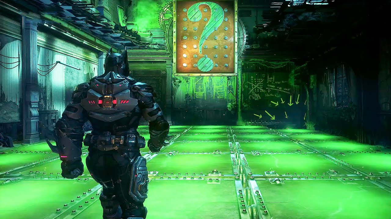 Batman Arkham Knight - Riddler Puzzle A maze Without Walls - YouTube