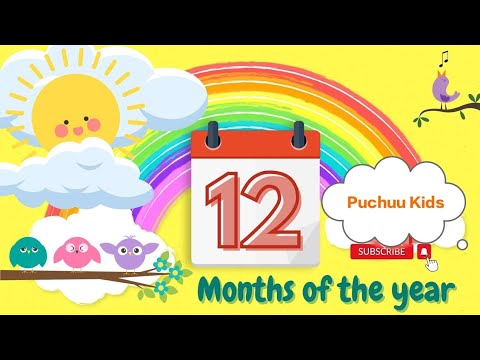 Months of the Year Song - January, February & More। Nursery rhymes for ...