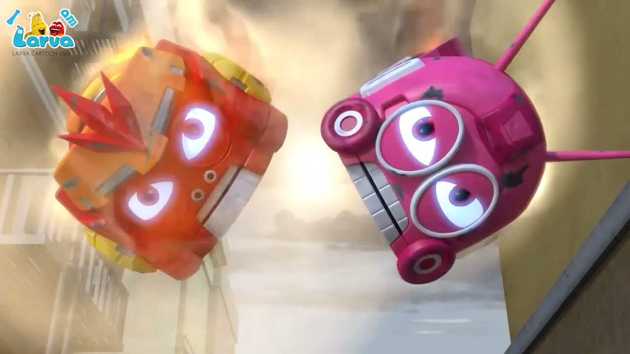 ROBOT DUO RED LARVA AND PINK LARVA THE BEST CARTOONS FOR KIDS LARVA ...