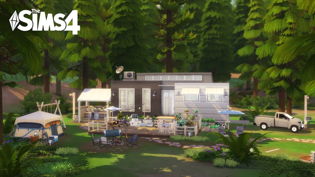 Modern Travel Trailer | The Sims 4 | No CC | Stop Motion Build - YouTube