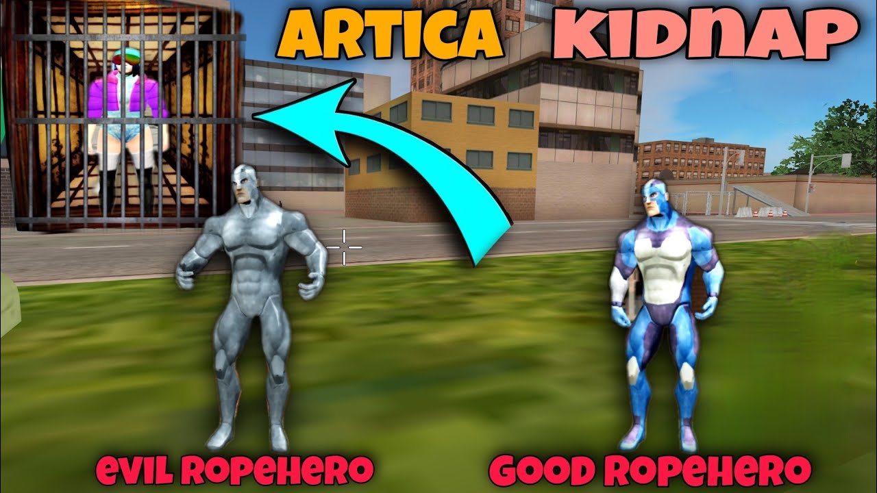 evil rope hero kidnap artica | rope hero escape jail | part 2 | black ...