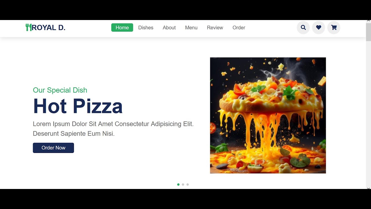 Complete Responsive Food Restaurant Website Design Using HTML CSS ...