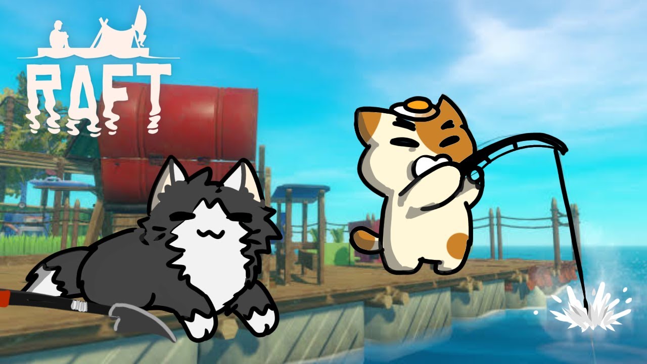 2แมวโดนจับลอยคอ ไม่ได้ลอยคนเดียวแล้วว @sora_egg || Raft #3 - YouTube