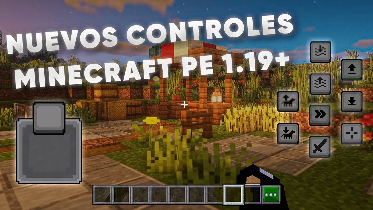 COMO ACTIVAR LOS NUEVOS CONTROLES TÁCTILES MINECRAFT BEDROCK 1.19 ...