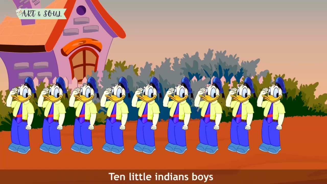Ten little indians nursery rhymes for kids +more entertaining videos ...