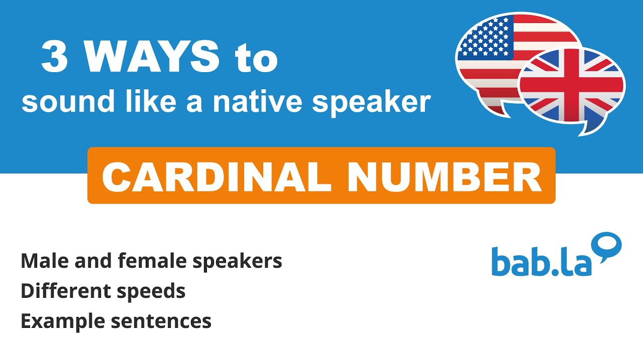 CARDINAL NUMBER pronunciation | Improve your language with bab.la - YouTube