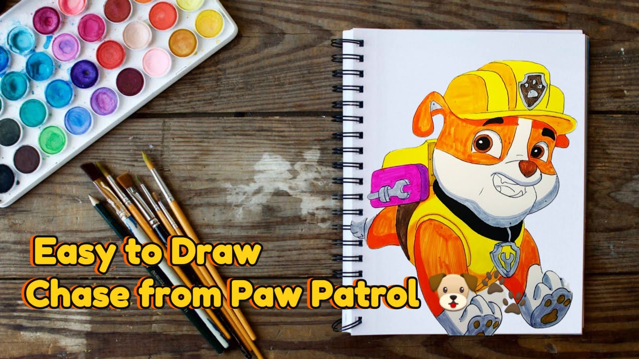 Easy to Draw Chase from Paw Patrol - YouTube