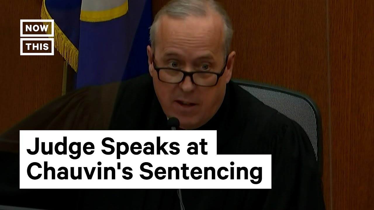 Judge Peter A. Cahill Speaks at Derek Chauvin Sentencing - YouTube