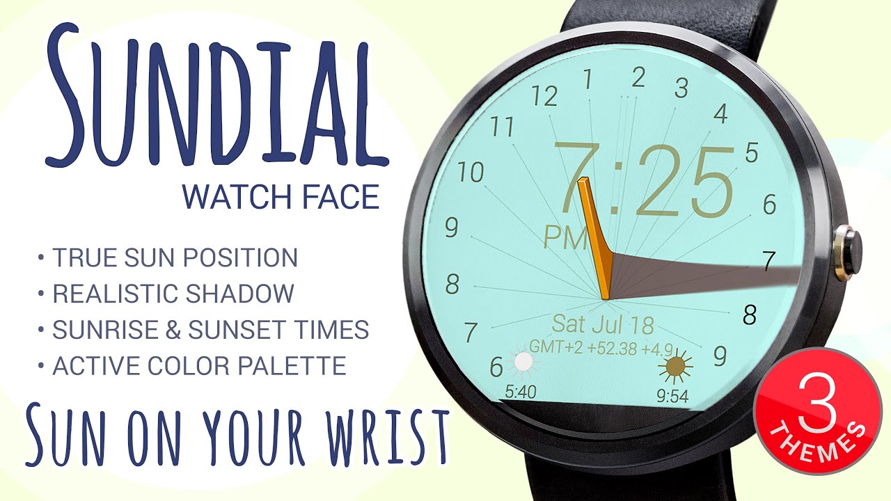 SUNDIAL Watch Face - YouTube
