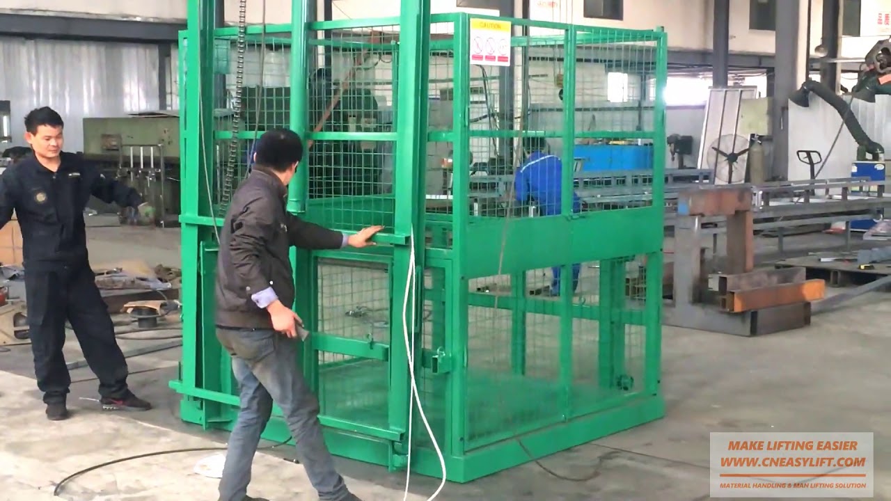 How to assemble & install a SKYSTAIR Vertical Cargo Elevator Lift - YouTube