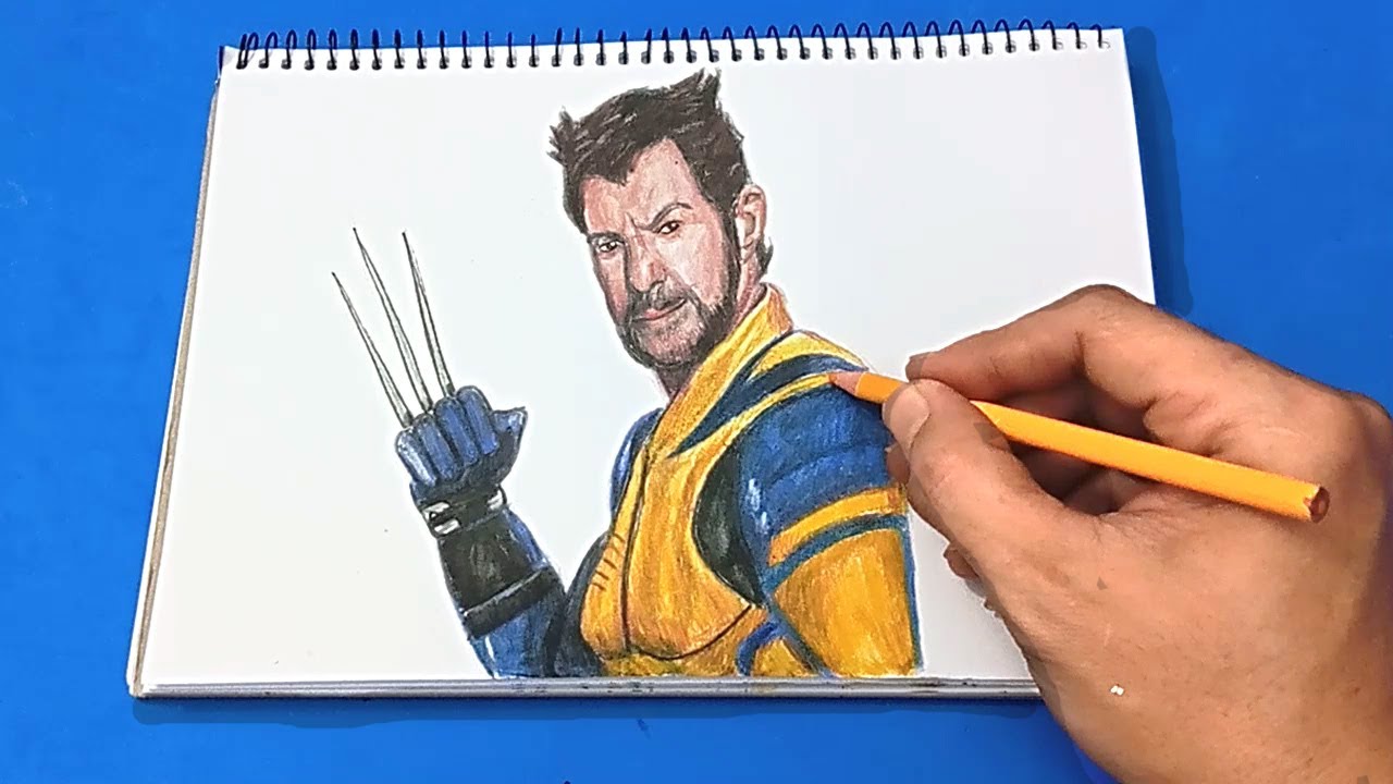 Drawing Wolverine from Deathpool and Wolverine - YouTube