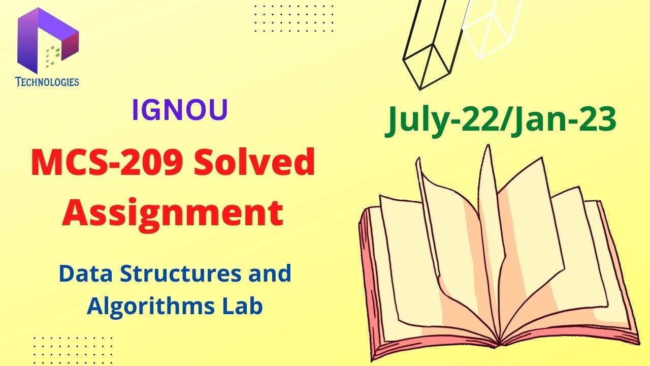 Mcs 209 Solved Assignment July 22jan2023 Pgdcanew Ignou Dalaltechnologies Youtube