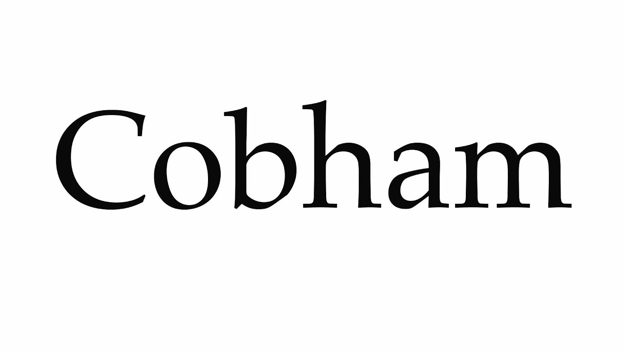 How to Pronounce Cobham - YouTube
