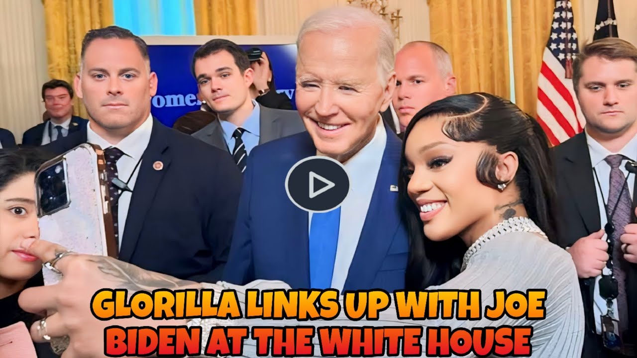 Rapper Glorilla Linked Up With Joe Biden At The White House As He Jumps ...