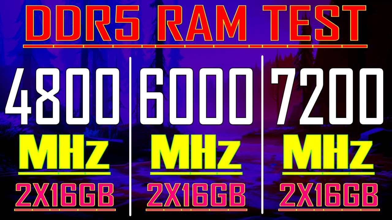 4800 MHz (DDR5) vs 6000 MHz (DDR5) vs 7200 MHz (DDR5) || PC GAMES TEST ...