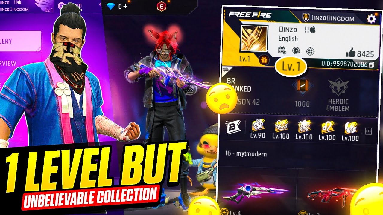 1 Level ID But Unbelievable Collection 🤯 - Free Fire | MYT - YouTube