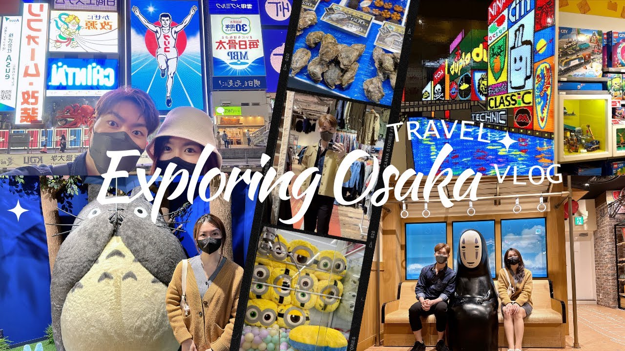 EXPLORE OSAKA WITH US! 🇯🇵 | Dotonbori, Kuromon Market, Studio Ghibli ...