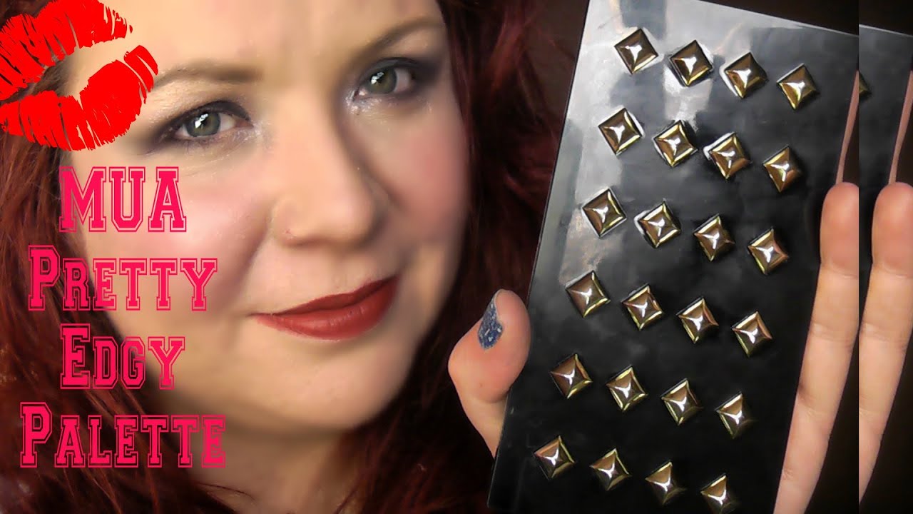 MUA Pretty Edgy Palette - First thoughts and swatches - YouTube
