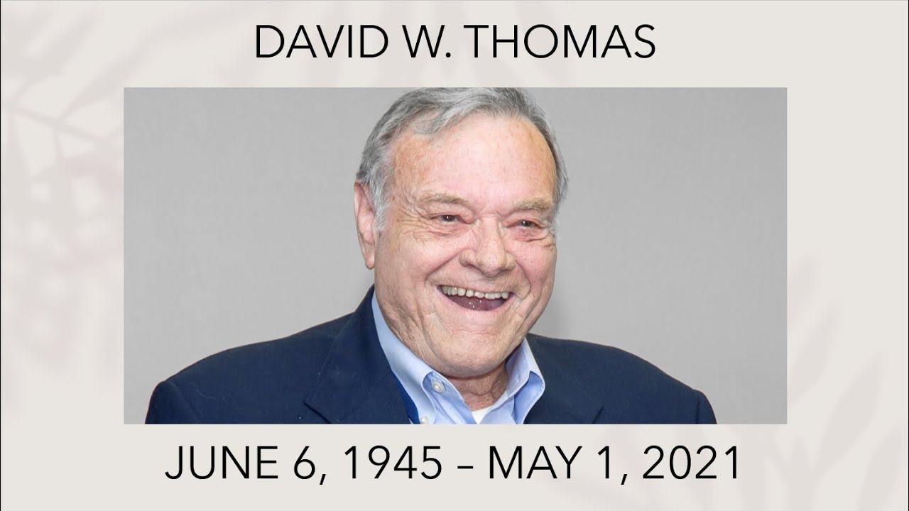 David W Thomas- Memorial Service - YouTube