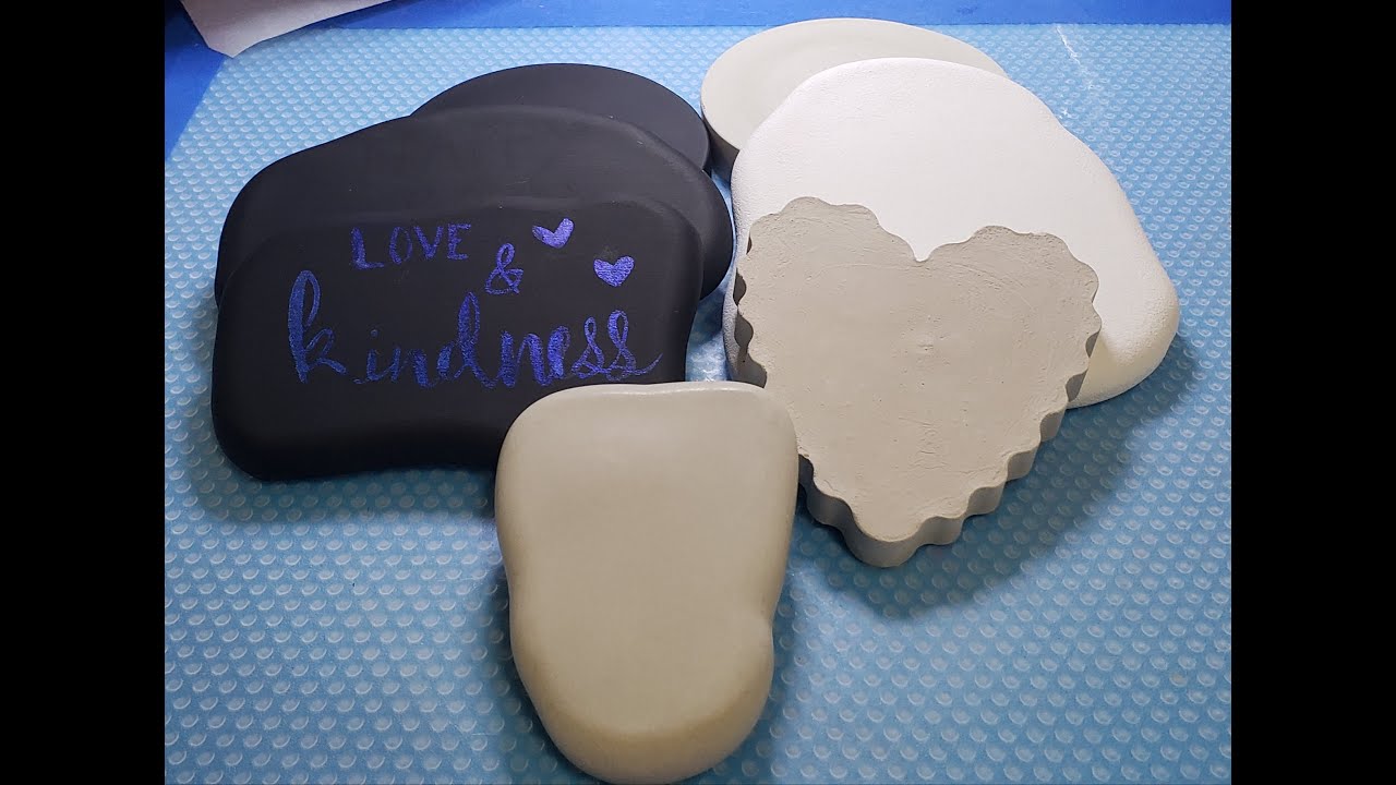 Homemade Rocks using CementAll and rock molds/created stones/handmade ...