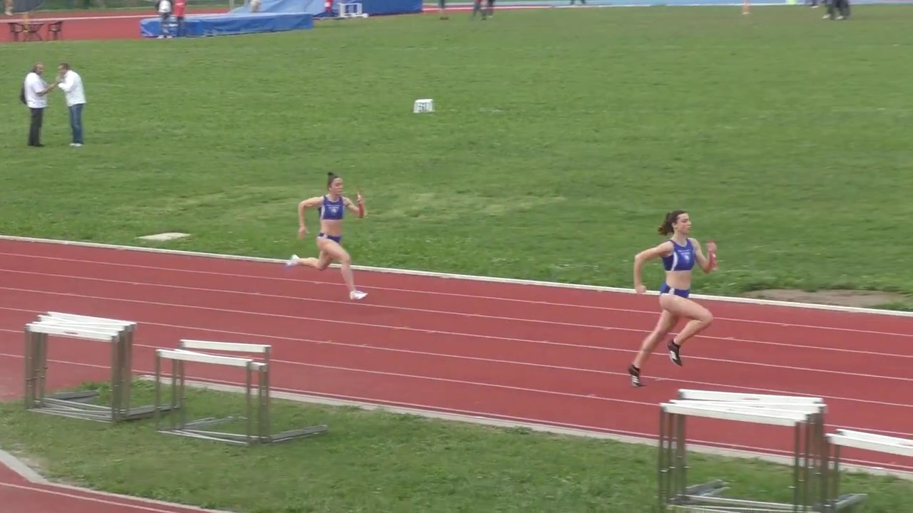 4x100 Serie 1-C.D.S. Femminile 1a Prova - Bergamo 05/05/2018 - YouTube