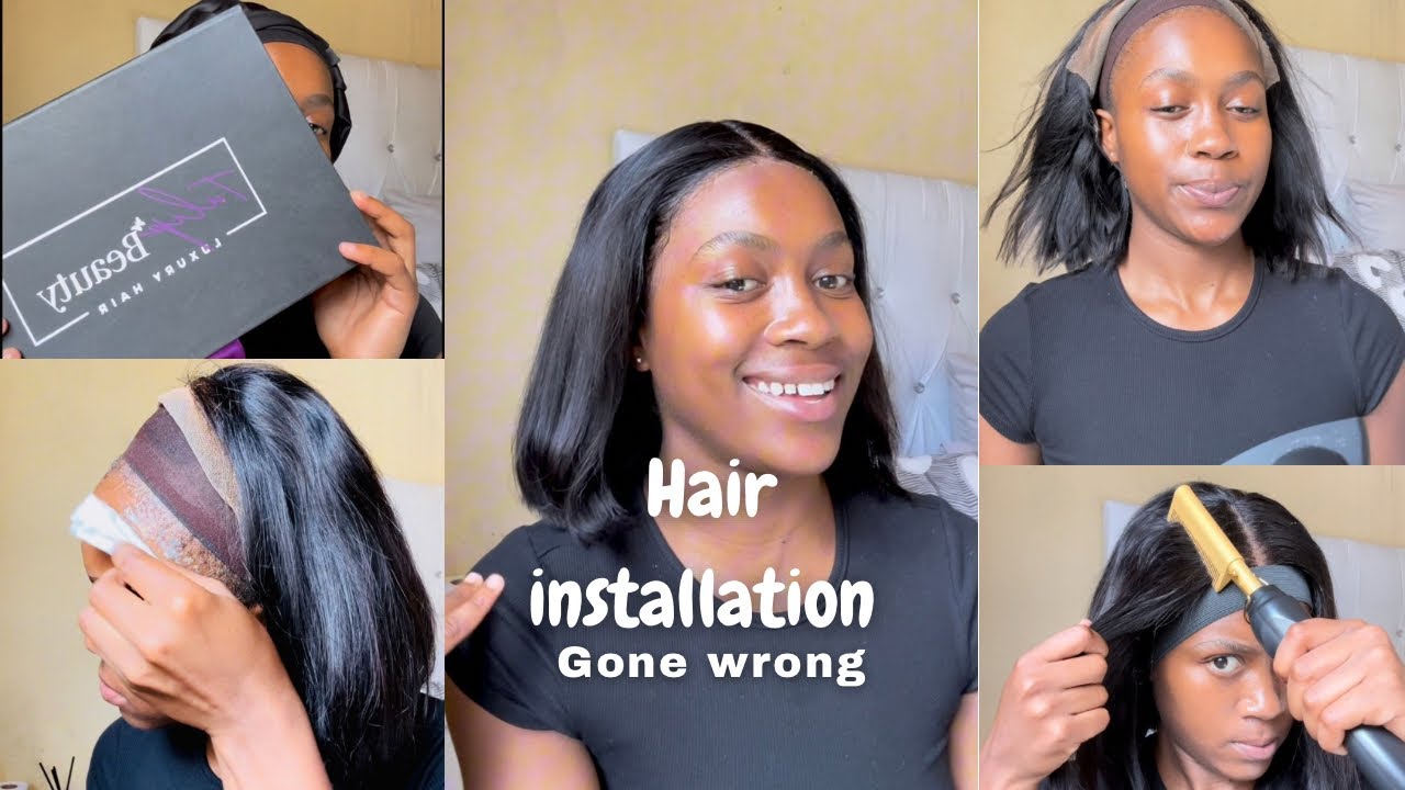 Hair installation gone wrong (hilarious) || South African YouTuber - YouTube