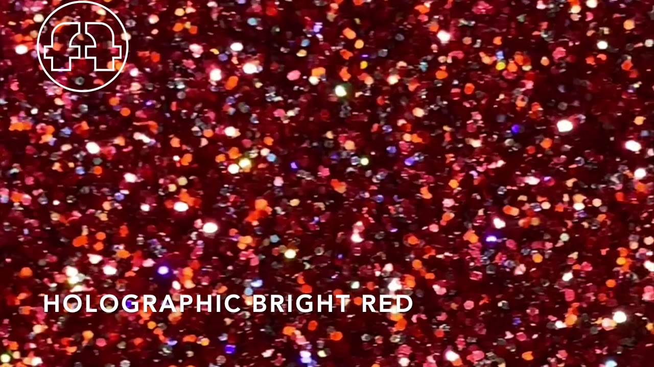 Holographic Bright Red Flake - YouTube