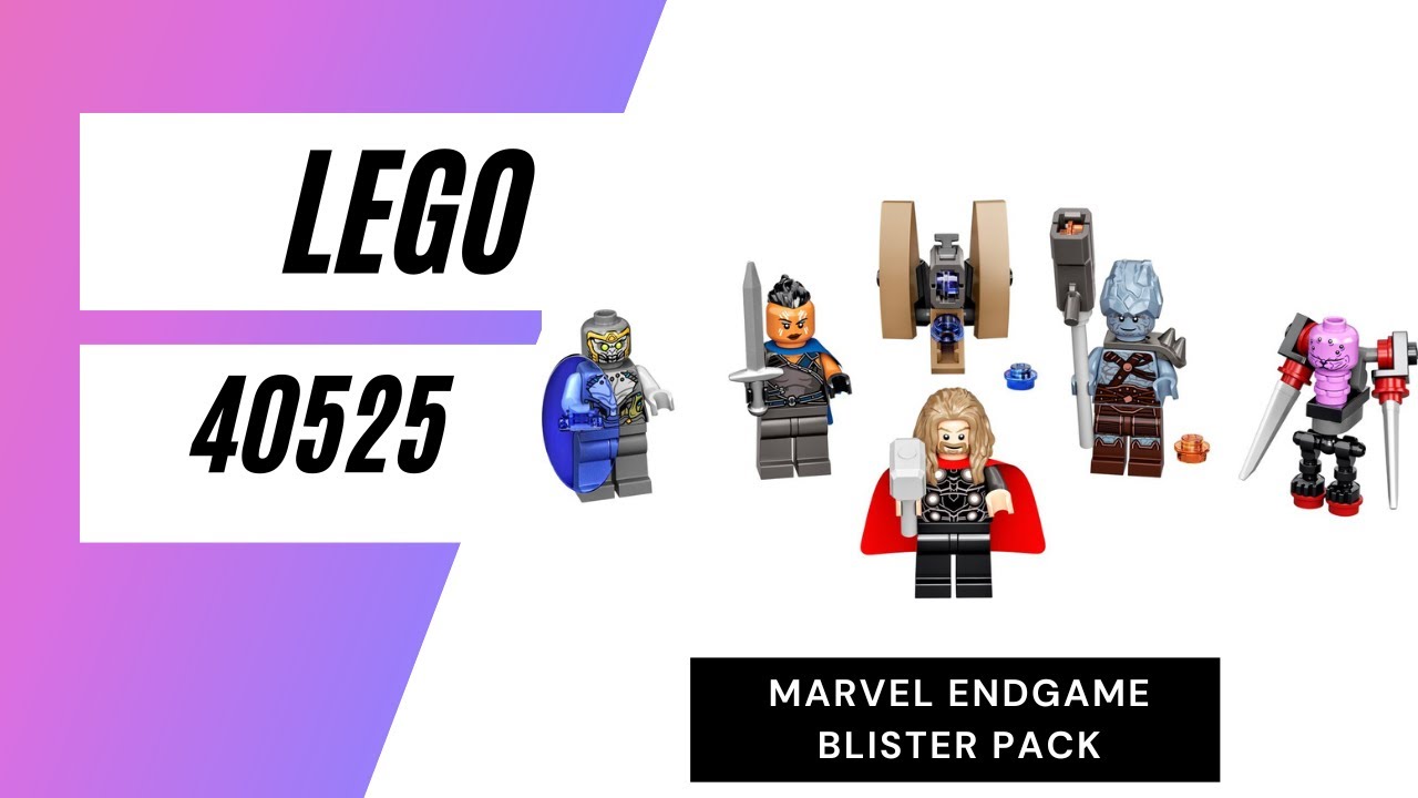 Lego Marvel 40525 - Endgame Battle blister pack - YouTube
