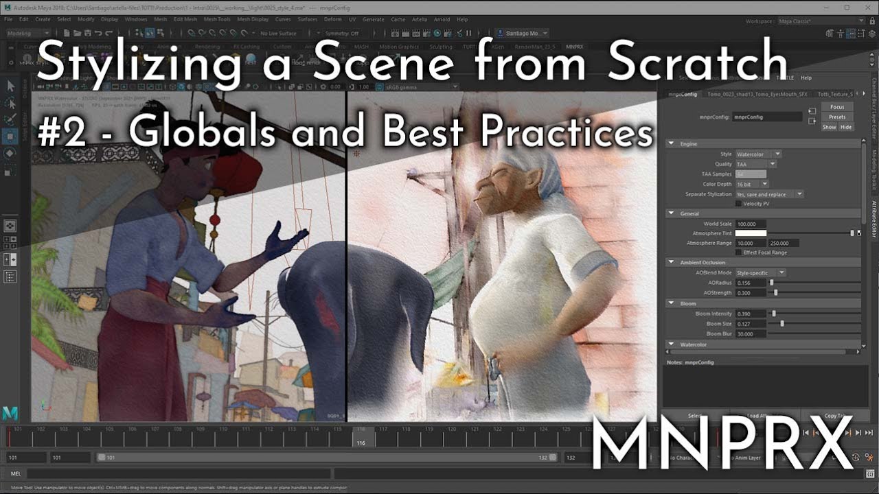 Stylizing a Scene from Scratch #2 - Globals and Best Practices - MNPRX ...
