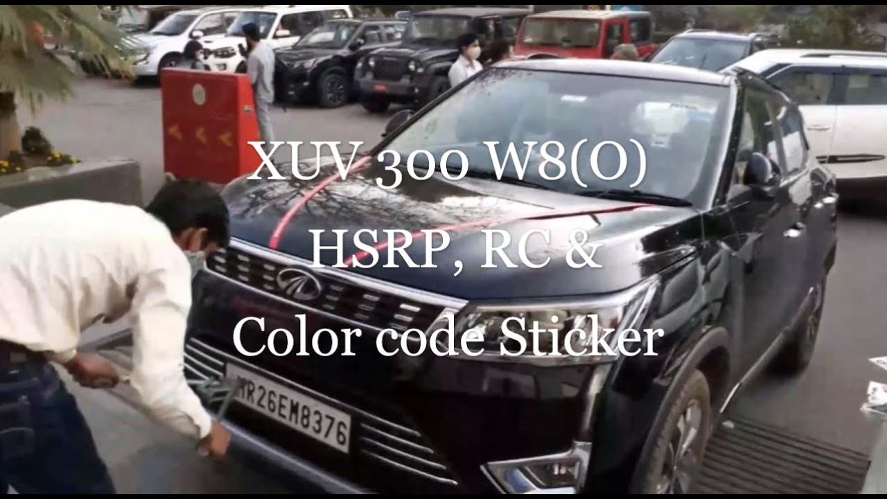 XUV300 HSRP Plate - RC - Color Code Sticker Explained || AKS Hunt ...