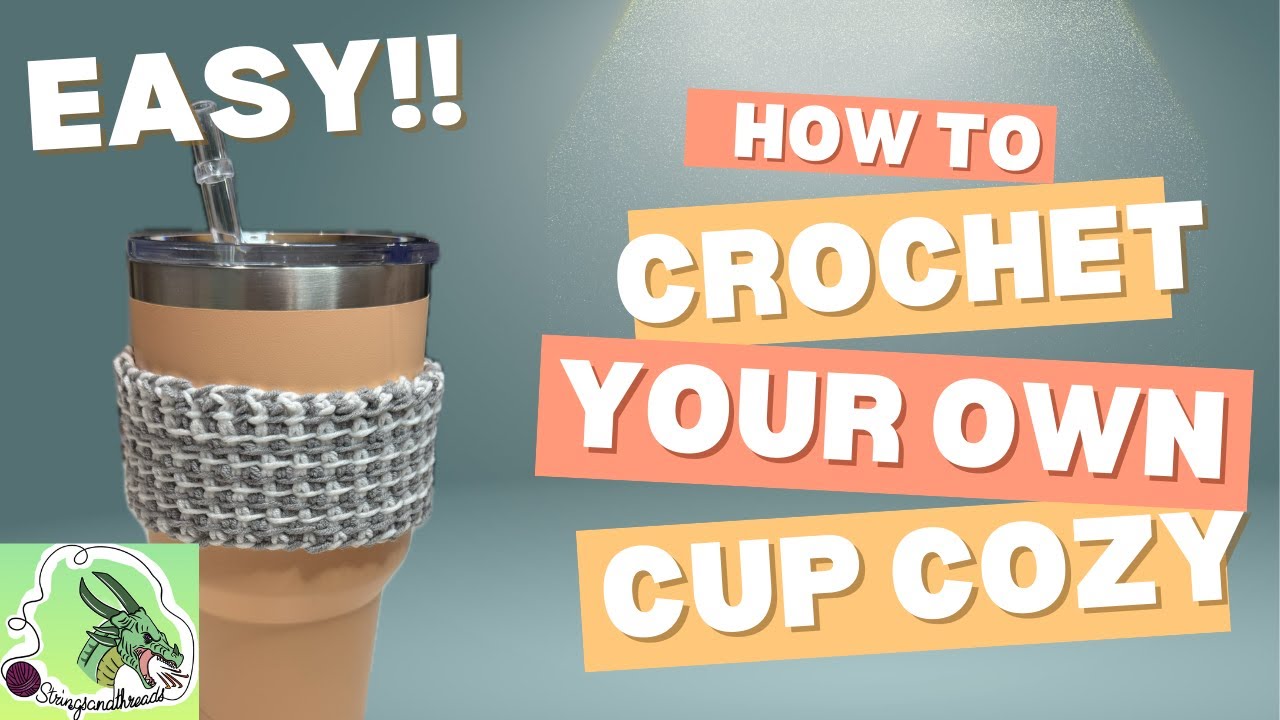 How to Crochet an Easy Cup Cozy – Beginner-Friendly Tutorial - YouTube