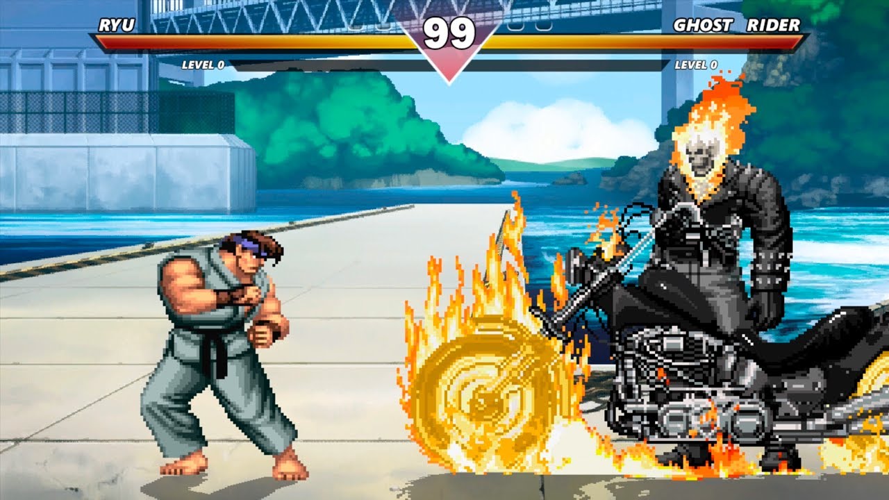 RYU VS GHOST RIDER - HARDEST LEVEL INSANE FIGHT! - YouTube