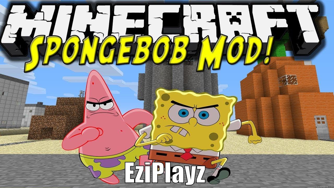 Minecraft - Spongebob Mod Showcase - YouTube