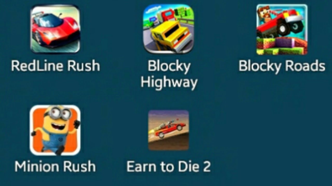 Redline Rush Blocky Highway Blocky Roads Minion Rush Earn to Die 2 ...
