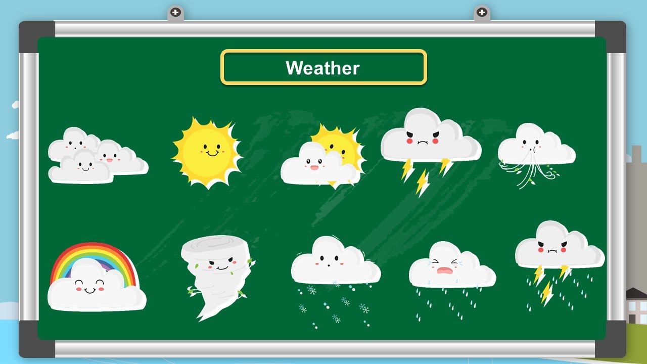 Kids vocabulary - Weather - Learn English for kids - educational video ...