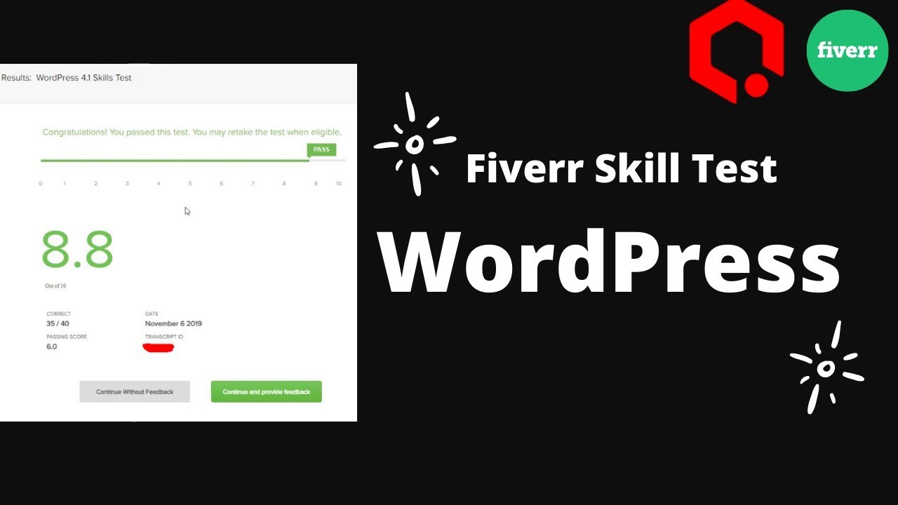 Fiverr WordPress Skill Test Answers | WordPress Skill Test | Fiverr ...