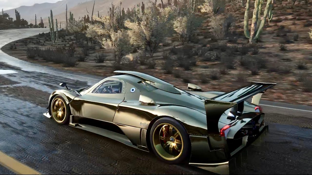 PAGANI ZONDA - DRIVING ON WET ROAD IN FORZA HORIZON 5 GAMEPLAY - YouTube